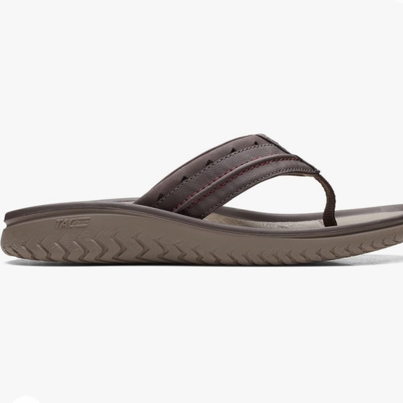 Clarks | Shoes | Clarks Mens Wesley Post Flip Flop Sandal Brown M New ...